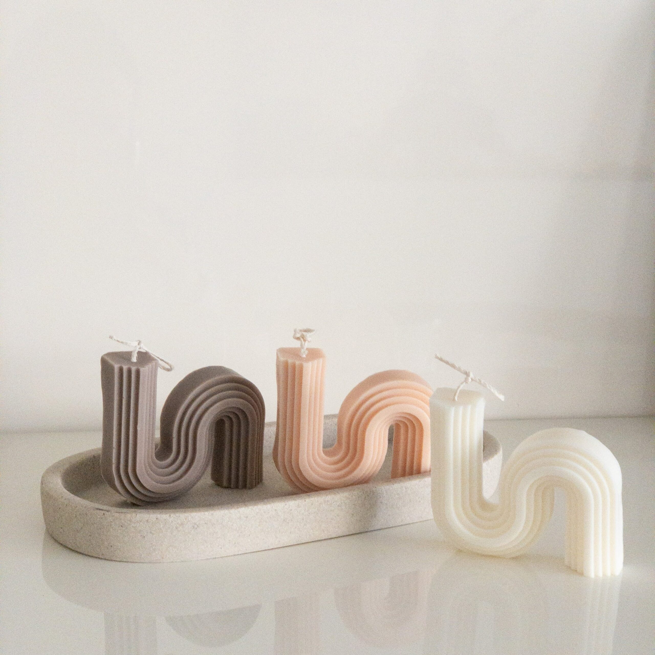 S Shaped Candle - Milk — Ms. Claye