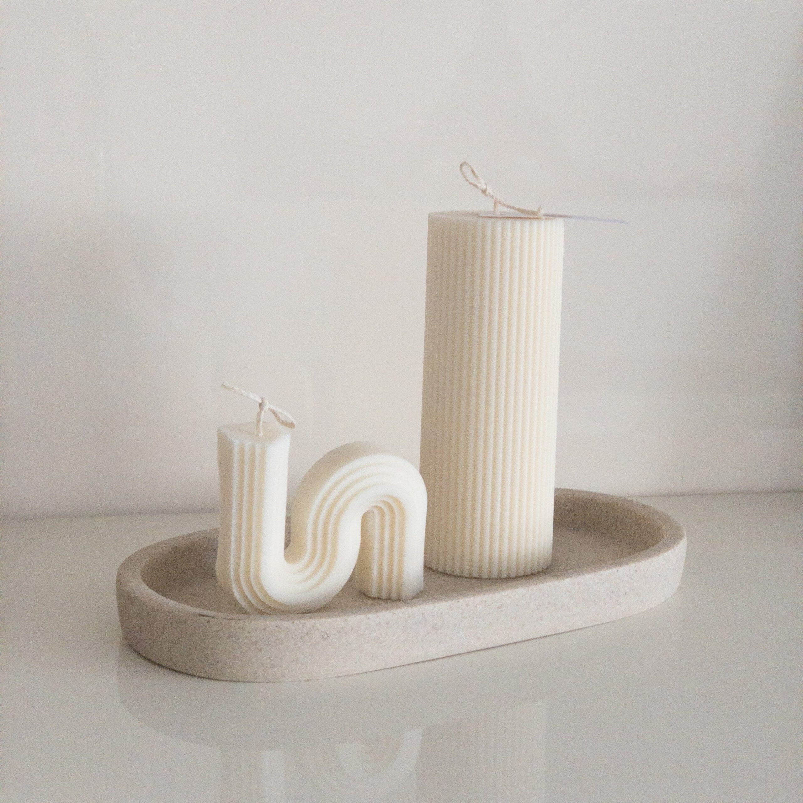 S Shaped Candle - Milk — Ms. Claye