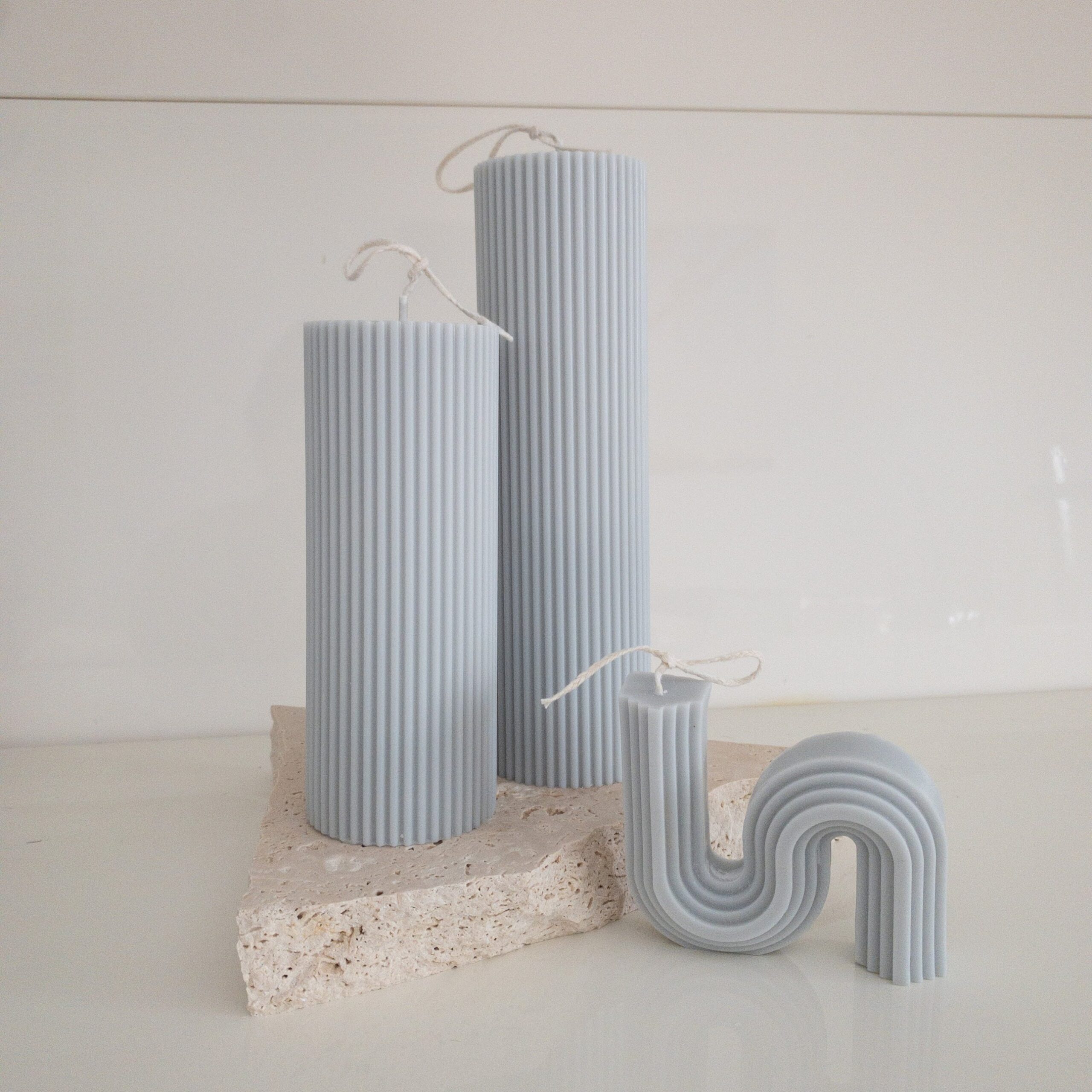 S Shaped Candle - Grey — Ms. Claye